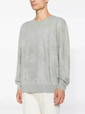 Soft Goat Crew Neck Brushed-knit Sweater