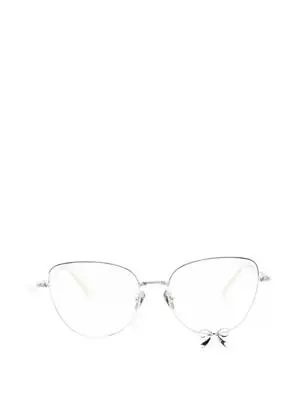 YVMIN Bowknot Crystal-embellished Glasses - Silver