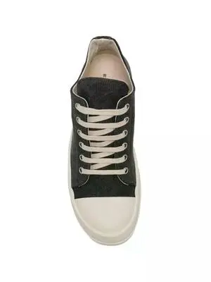 Rick Owens Canvas Low-top Sneakers