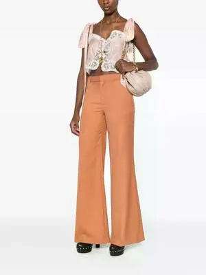 Chloé Belt-loop Pocket Flare Trousers