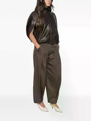 Simkhai Leather Cape Jacket - Brown