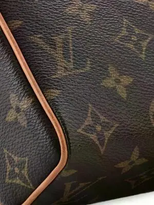 LOUIS VUITTON Recital Handbag Monogram Canvas Shoulder Bag