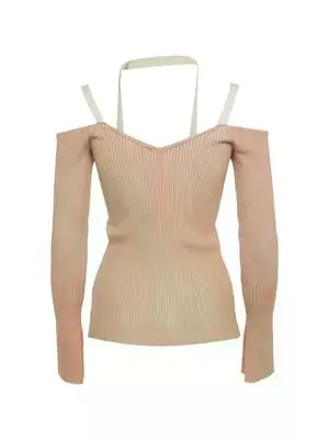RONNY KOBO Ronny Kobo Off-The-Shoulder Ribbed-Knit Top