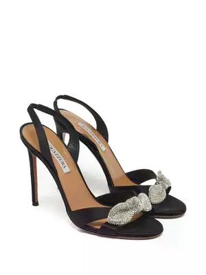 AQUAZZURA Very Bow Slingback Sandals