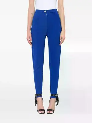 Balmain High-waisted Knit Skinny Trousers