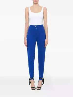 Balmain High-waisted Knit Skinny Trousers