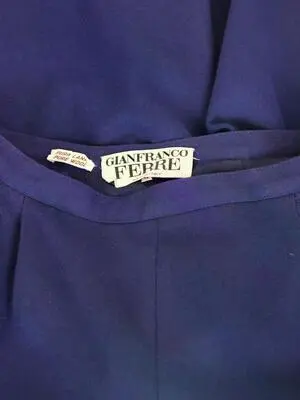 Gianfranco Ferre Pleated Cropped Trousers