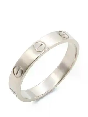 Cartier 2010s Mini Love Ring - Silver