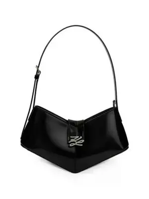 Karl Lagerfeld Karl Studio K/autograph Leather Shoulder Bag - Black