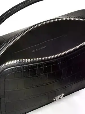 Calvin Klein Monogram Croc-effect Shoulder Bag