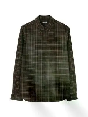 Burberry Check-pattern Long-sleeved Shirt - Brown