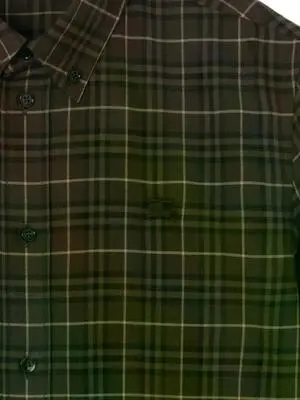 Burberry Check-pattern Long-sleeved Shirt