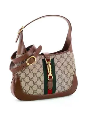 Gucci Jackie 1961 Gg Coated Canvas Small Hobo Bag