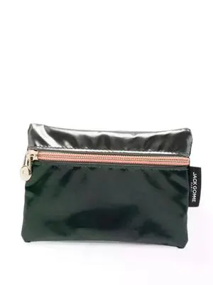 JACK GOMME Patch Zip-fastening Clutch Bag