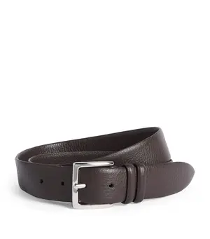 JACOB COHЁN Leather Buckle Belt - Brown