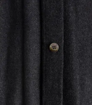 LE17SEPTEMBRE Wool Half-placket Overshirt