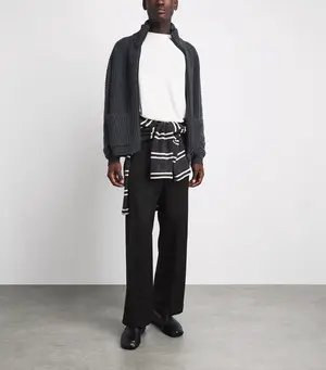 LE17SEPTEMBRE Wool-blend Drawstring Trousers