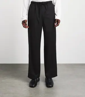 LE17SEPTEMBRE Wool-blend Drawstring Trousers