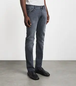 Jacob Cohen Pony Hair-patch Nick Slim Jeans