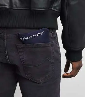 Jacob Cohen Pony Hair-patch Nick Slim Jeans
