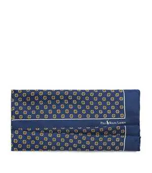 Polo Ralph Lauren Silk Foulard Scarf - Navy