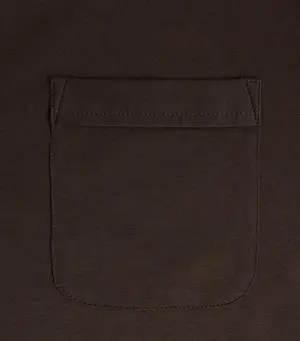 Paige Pima Cotton Cosgrove Shirt - Brown