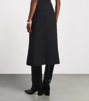 Huishan Zhang Wool Evelina Midi Skirt