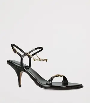 Chloé Patent Leather Zia Heeled Sandals 80