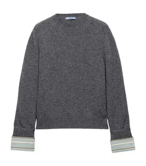Prada Wool-cashmere Crew-neck Sweater