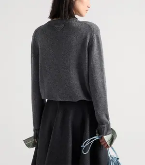 Prada Wool-cashmere Crew-neck Sweater