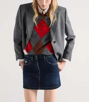 Prada Denim Mini Skirt