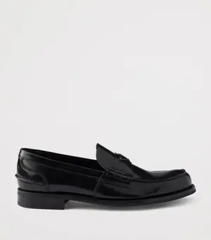 Prada Brushed Leather Loafers