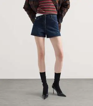 Prada Denim Mid-rise Shorts