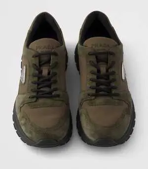 Prada Re-nylon And Suede Prax 2.0 Sneakers