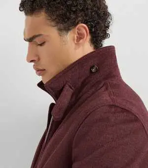 Brunello Cucinelli Virgin Wool Bomber Jacket