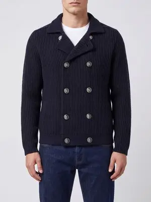 Brunello Cucinelli Double-breasted Pure Cashmere Cardigan - Blue