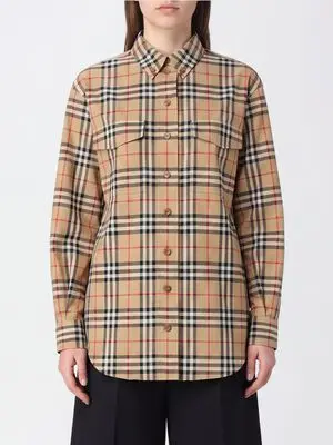 Burberry Check Shirt - Beige