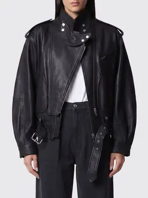 Isabel Marant Étoile Farza Relaxed Fit Lambskin Biker Jacket