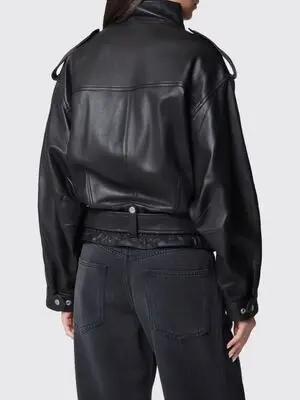 Isabel Marant Étoile Farza Relaxed Fit Lambskin Biker Jacket