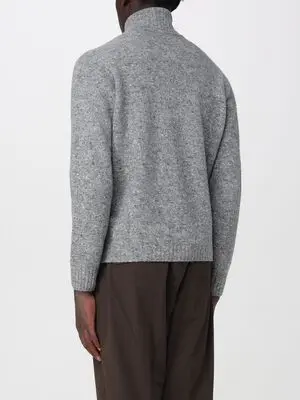 DRUMOHR Long-sleeved Turtleneck In A Fine Wool And Cashmere Blend - Grey