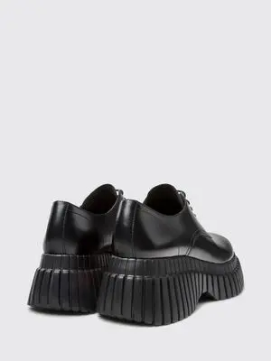 Camper Brushed Leather Derby Shoes With Block Heel And Xl Extralight® Sole