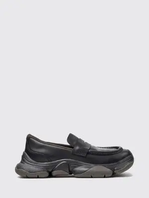 Camper Karst 2 Smooth Leather Penny Loafers With Vibram Sole - Black