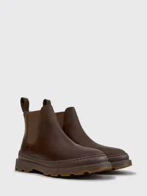 Camper Brutus+ Calfskin Chelsea Boots With Lug Sole - Brown