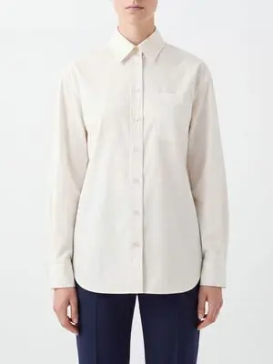 THE ROW Long-sleeved Cotton Shirt With French Collar