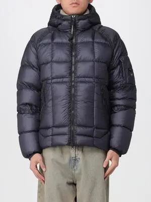 C.P. COMPANY C.P. Company Short Hooded Ripstop Down Jacket Blue