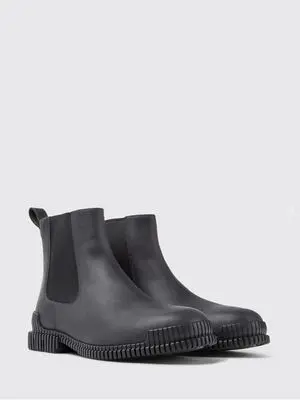 Camper Pix Smooth Leather Chelsea Boots With Elasticized Ankle And Pull Tab