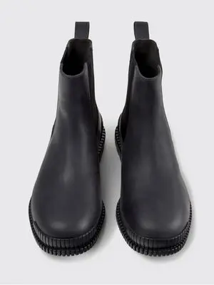 Camper Pix Smooth Leather Chelsea Boots With Elasticized Ankle And Pull Tab