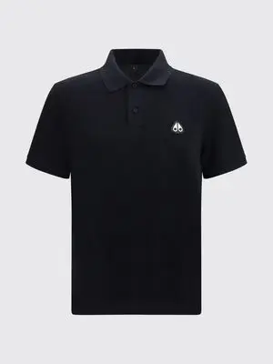 Moose Knuckles Short-sleeve Cotton Polo Shirt With Applied Logo Patch