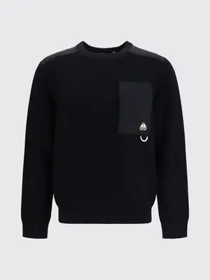 Moose Knuckles Crewneck Cotton-blend Sweatshirt With Zip Pocket