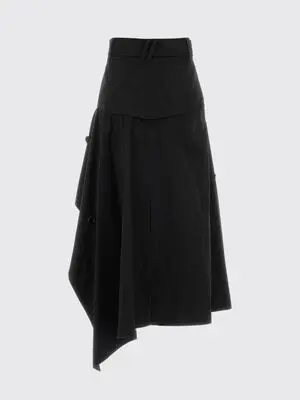 Burberry Asymmetrical Belted Skirt